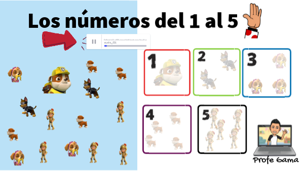 Los números 1-5