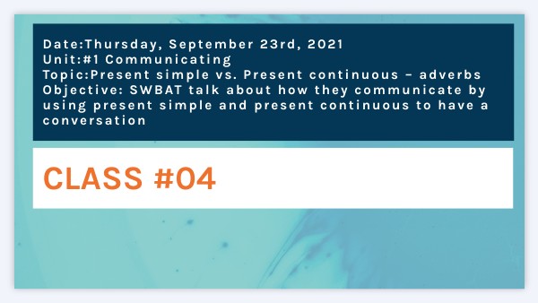 CLASS #4 - 3Level | Genially