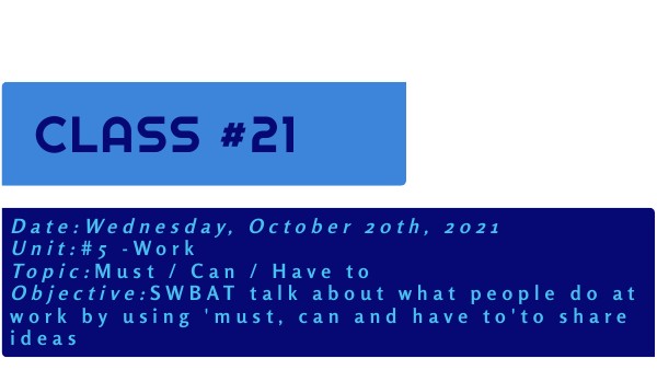 Class #21 - 3Level | Genially