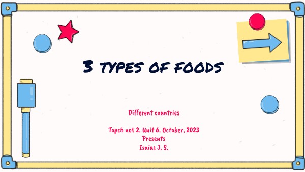 3 types of foods