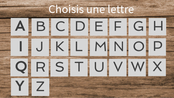 Alphabet lettres capitales | Genially