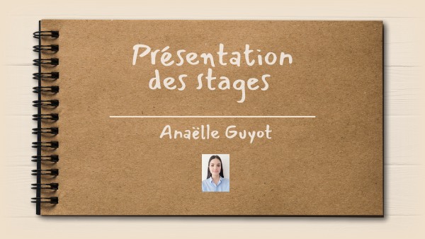 PRESENTATION des stages Anaëlle Guyot | Genially
