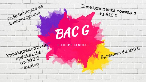 ACCUEIL 3EME BAC G | Genially