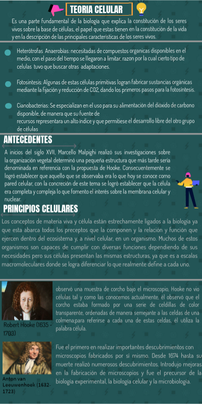 Infografia de la Teoria Celular | Genially