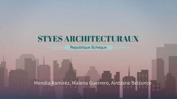 Architecture. Mendia et Aintzane | Genially