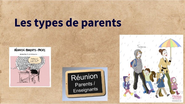 Les types de parents | Genially