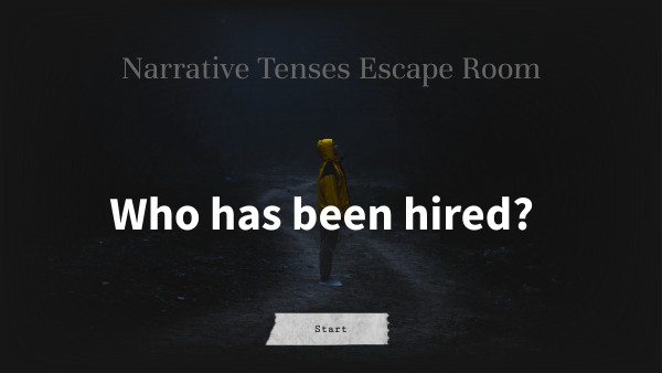 Escape Room English Narrative Tenses | Genially