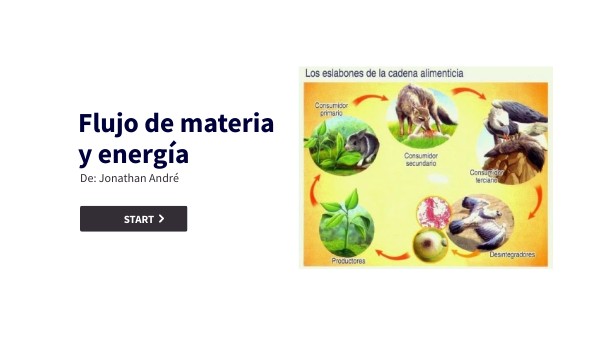 El flujo de materia y energía | Genially