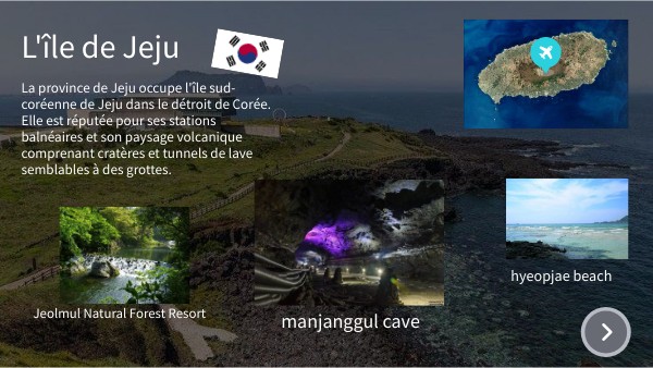 Carte postal Jeju island | Genially