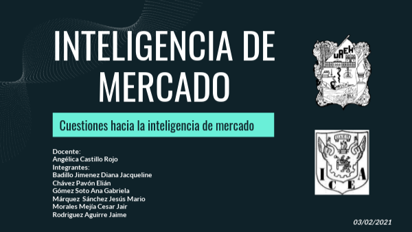INTELIGENCIA DE MERCADOS