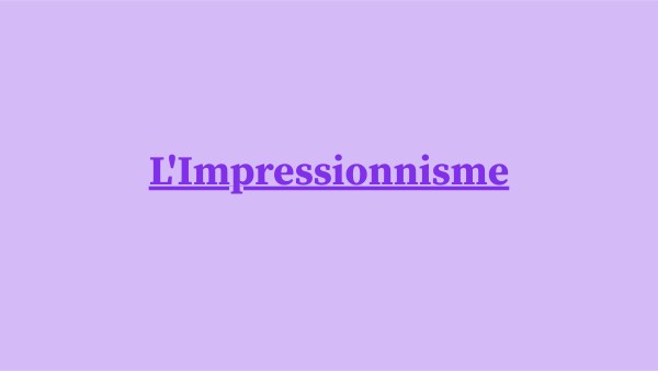 Impressionnisme