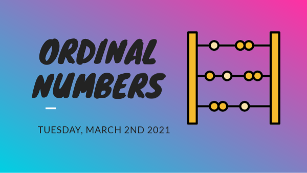 Ordinal Numbers