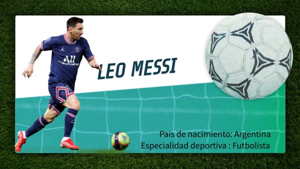presentación de Leo Messi | Genially