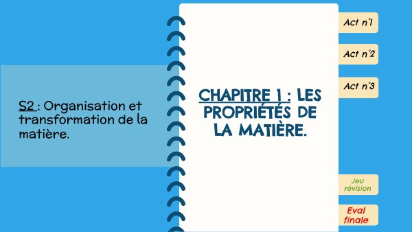 CHAP 1 Les propriétés de la matière | Genially