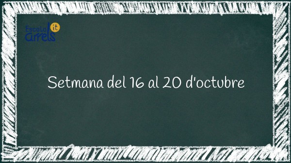 ESO - SETMANA 16 AL 20 OCTUBRE