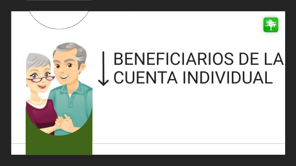 Beneficiarios de la Cuenta Individual | Genially