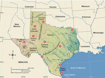 Physical Features of Texas | Genially