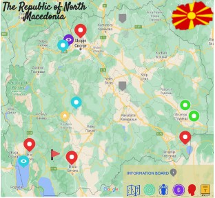 Interactive Map of Republic of North Macedonia