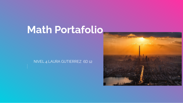 PORTAFOLIA MATH | Genially