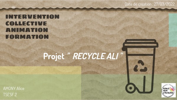 Livret RECYCLE ALI - RMZ - ALC | Genially