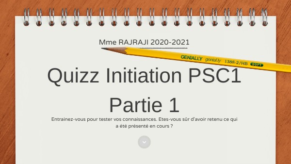 Quizz PSC1 (RAJRAJI P1) | Genially