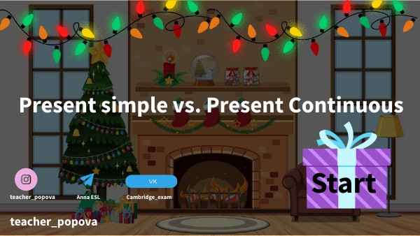 Present simple - continuous | Genially