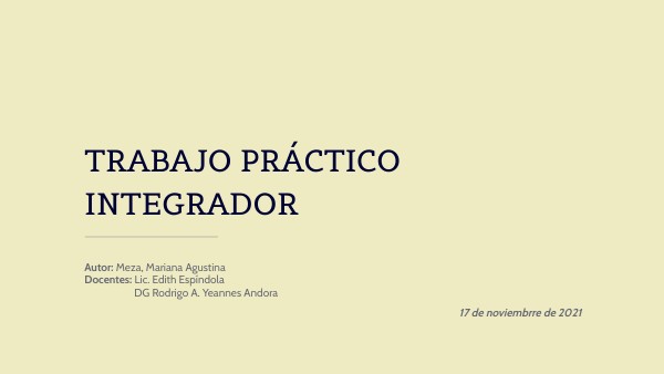 Integrador | Genially