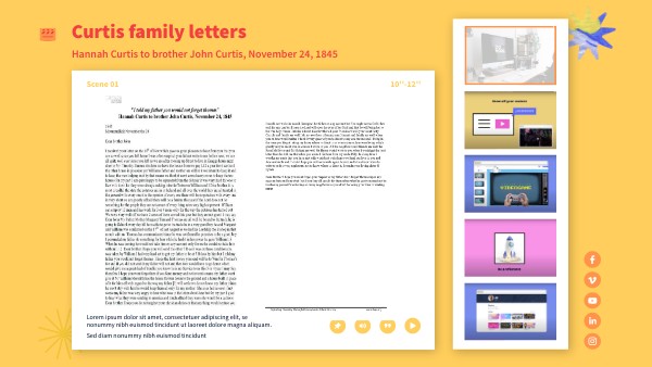 curtis family irish letters | Genially