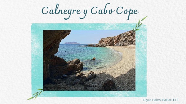 Presentación Calnegre y Cabo Cope.
