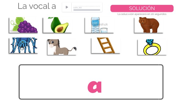 Objetos con la vocal a | Genially