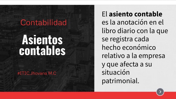 ASIENTOS CONTABLES (EJERCICIOS) | Genially