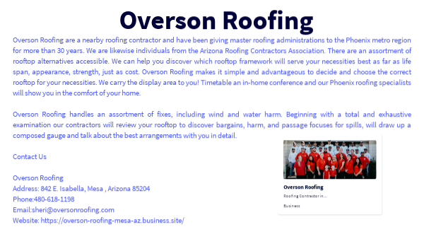 Overson Roofing