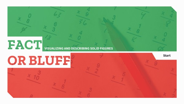 Fact or Bluff Solid Figures Motivation