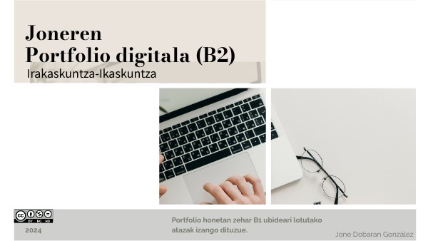 Joneren Portfolioa B2 | Genially