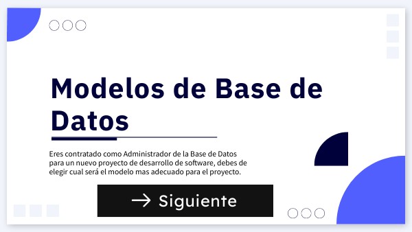 Modelos de Base de Datos