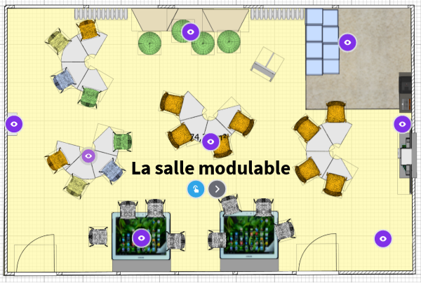 Salle modulable APEI Flamel