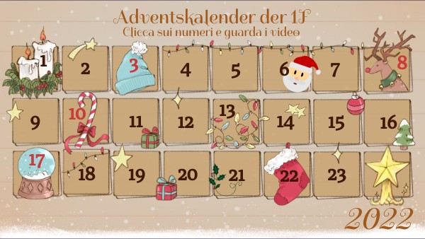 Adventskalender 1F 2023 | Genially