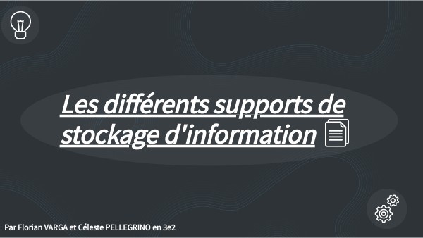 Diapo techno par Céleste et Florian 3e2 | Genially