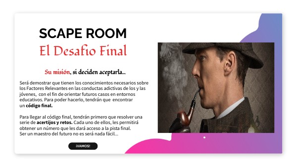 Scape Room - Adicciones - Primer Repaso | Genially