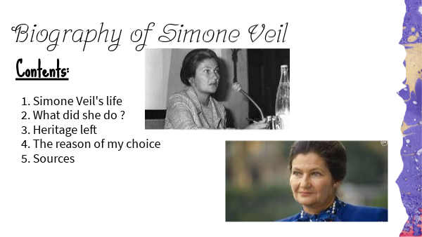Simone Veil's life