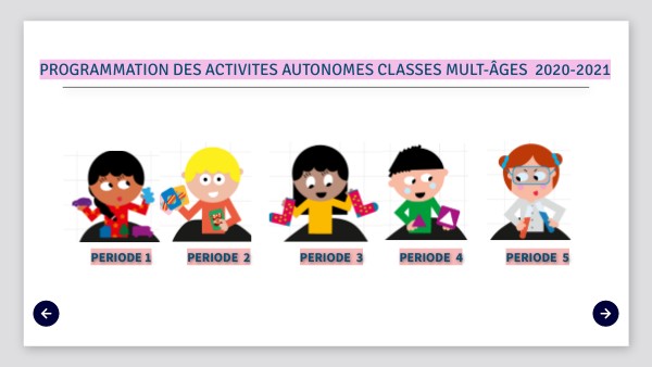 PROGRAMMATION MULTI-ÂGES | Genially