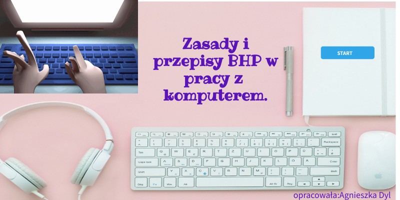 Zasady BHP przy pracy z komputerem. | Genially
