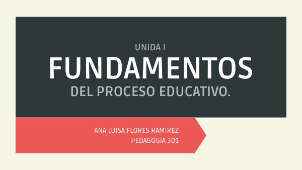 fundamentos del proceso educativo | Genially