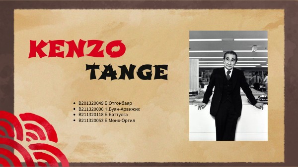 Kenzo tange