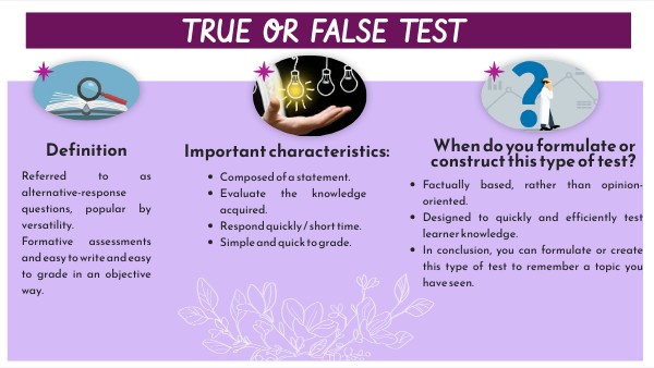 TRUE-FALSE TEST