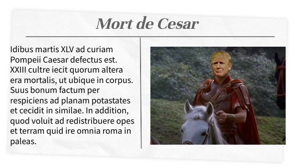 une de journal latin