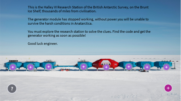 British Antarctic Survey Escape Room for Year 8 2021 | Genially