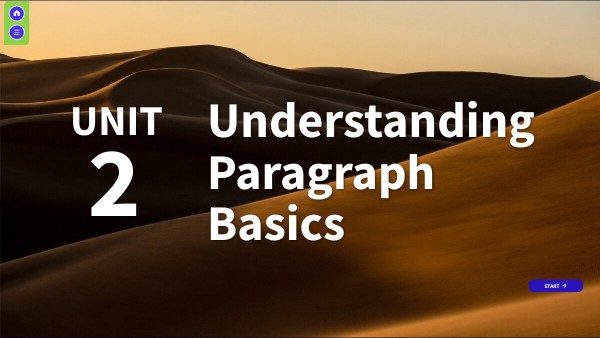 Unit 2 Understanding Paragraph Basics | Genially