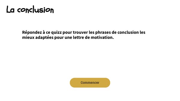 quizz conclusion | Genially