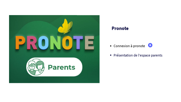 Pronote - parents | Genially